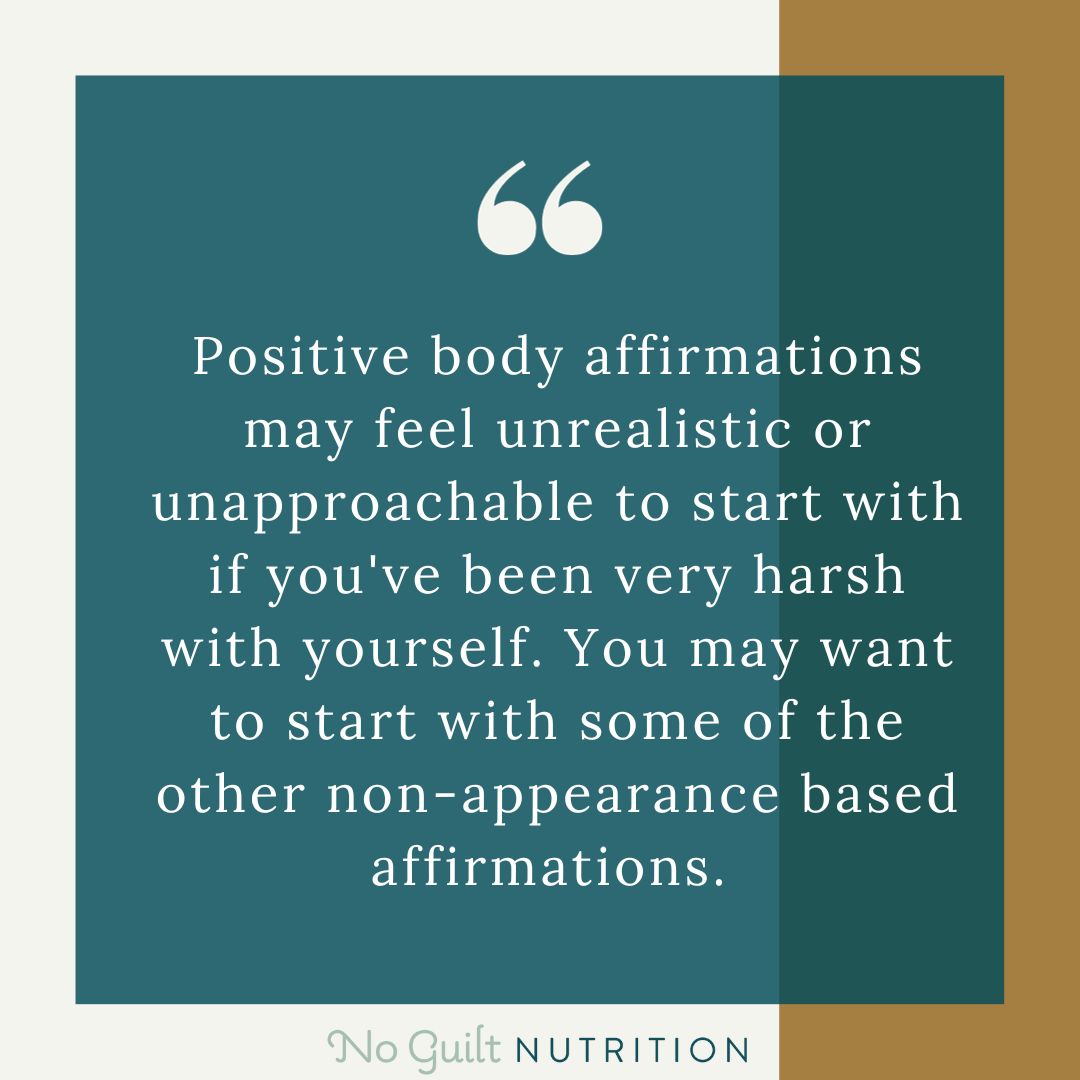 Positive Body Affirmations (and What to Use if You're Not Ready) - No ...